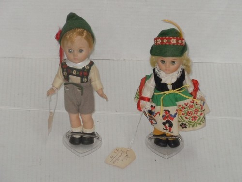 VINTAGE 1969 VOGUE GINNY TYROLEAN BOY GIRL DOLL 8" ALL ORIGINAL SUPER ...