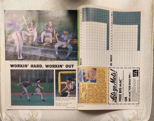 Vintage 1986 New York Daily News Mets Playoff Magazine Insert Carter ...