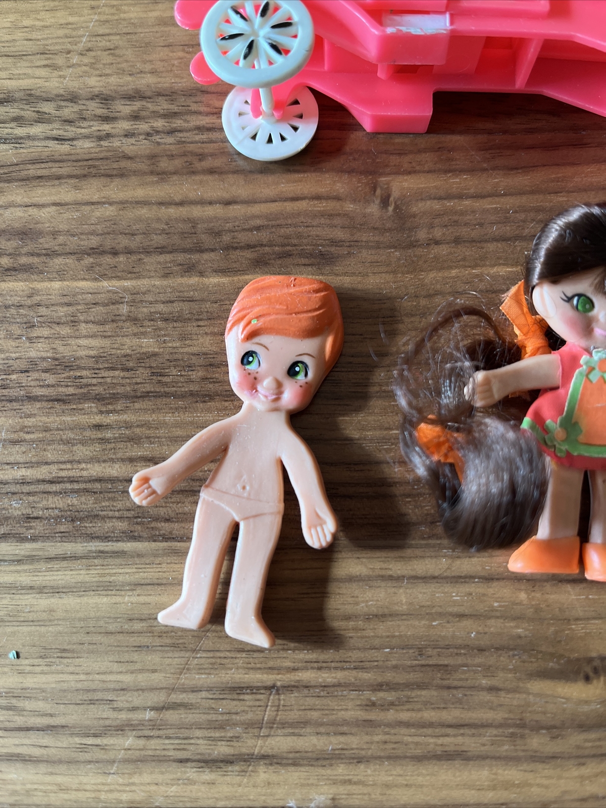 Vintage Ideal Flatsy Doll Lot - 5 Dolls And 3 Cars Rare Pink Car ...