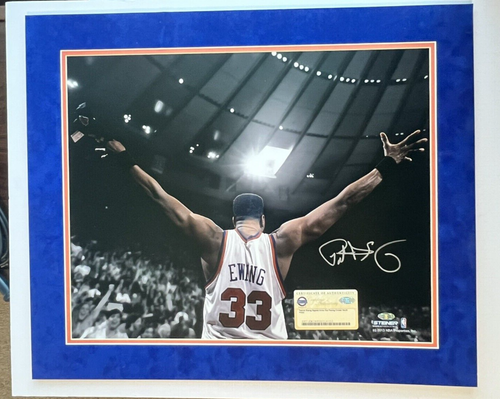 Patrick Ewing Matted Signed 16x20 Photo New York Knicks Auto Steiner | eBay