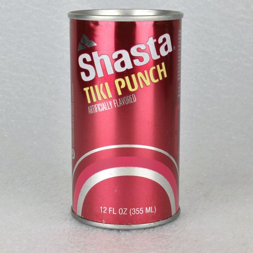VTG 1970s Shasta Tiki Punch Soda Pop Can 12oz Straight Steel Hayward CA ...