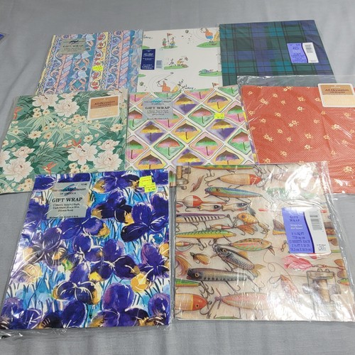 Lot of Vintage Wrapping Paper Sheets Retro 1980s 90s Gift Wrap Birthday ...