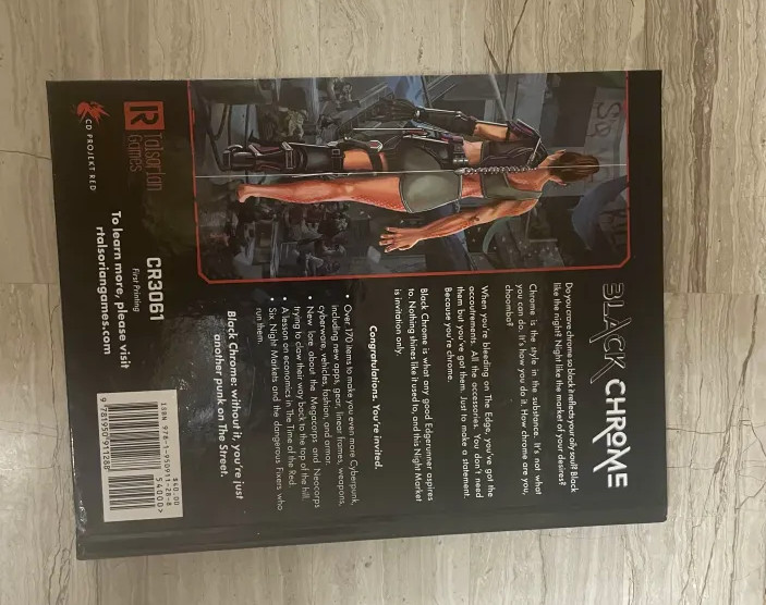 Cyberpunk Red ttrpg expansion book: Black Chrome | eBay