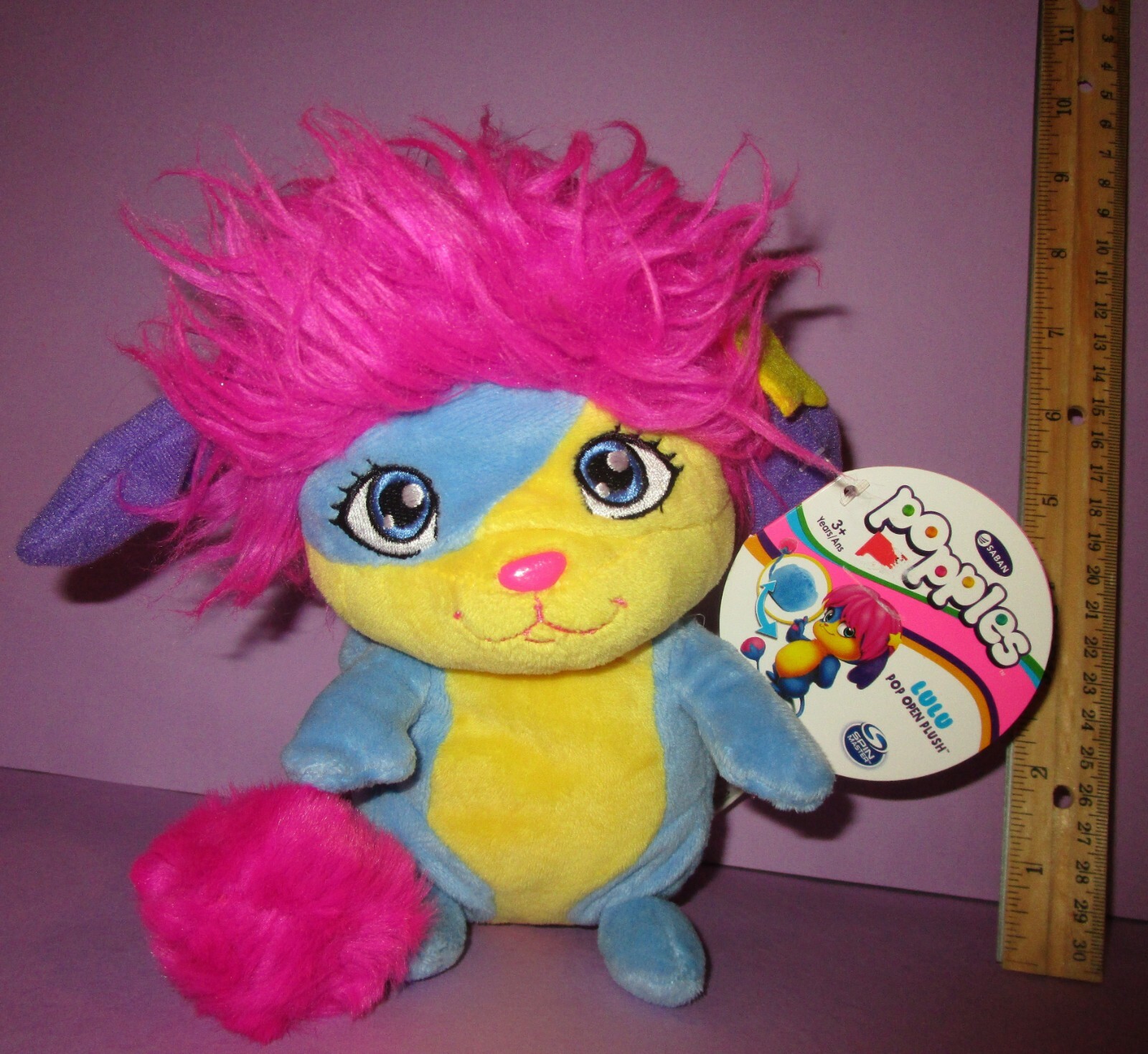 Popples Spin Master Lulu 8" 2015 Stuffed Toy Plush New w/Tag Blue ...