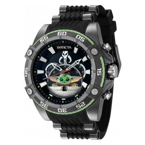 INVICTA Star Wars Men 52mm Stainless Steel Gunmetal Black+Grey+Light ...