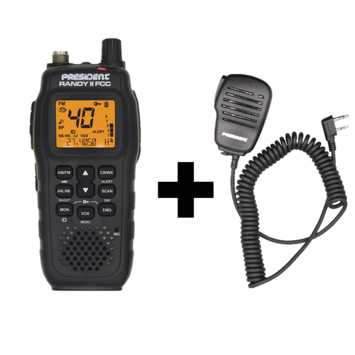 President Randy II FCC AM/FM + Compatible President ACMR407 Speaker ...