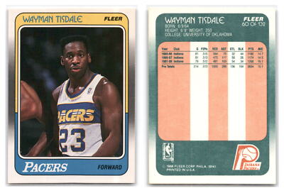 1988-89 Fleer #60 Wayman Tisdale - Indiana Pacers | eBay