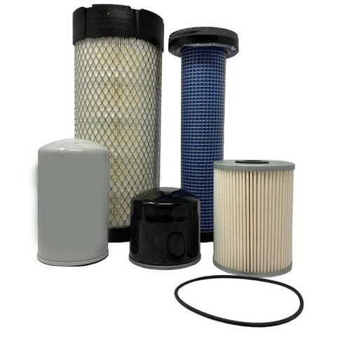(5)Oil Fuel Air Filter for John Deere 312GR 314G 316GR 317G & 318G ...
