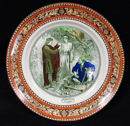 Antique English ADAMS Illustration Plate HAMLET & THE GRAVE DIGGER | eBay