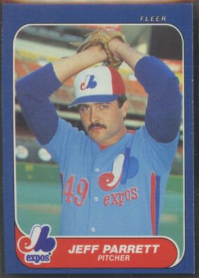 1986 Fleer Update #88 Jeff Parrett Montreal Expos | eBay