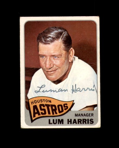 Lum Harris Hand Signed 1965 Topps Houston Astros Autograph | eBay