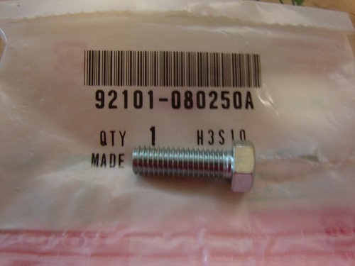 GENUINE H NOS 92101-08025-0A BOLT, HEX, (8X25) C $0.99 parval.com.do