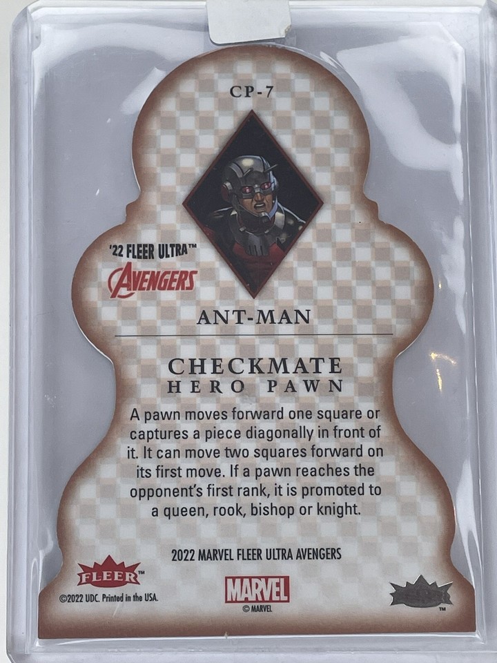 2022 UD Marvel Fleer Ultra Avengers checkmate hero pawn ant-man | eBay