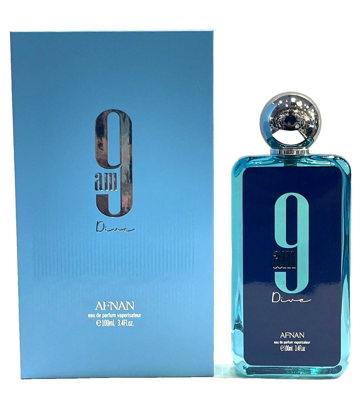 Afnan 9am Dive Eau De Parfum Spray Unisex 3.4oz (100 ml) Brand New Item ...