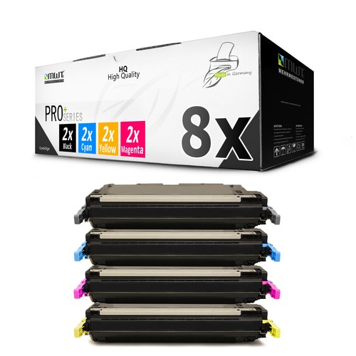 8x Toner f r HP Color LaserJet 4600 4610 4650 HDN DN N DTN C9720A-23A ...