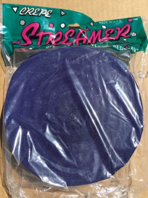 Jumbo Crepe Paper Streamers, Blue 500 Feet, Bleed,fade,flame Resistant ...