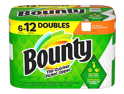 Bounty P69 05663 - Full Sheet Paper Towels, Ultra Absorbent & Clothlike ...