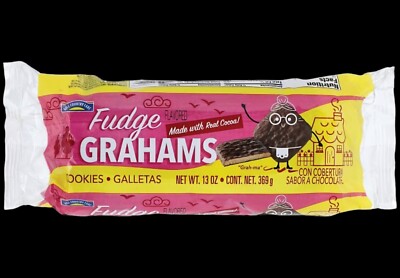 Fudge Grahams Cookies 13oz Pack Fudge Covered Grahams Made With Real ...