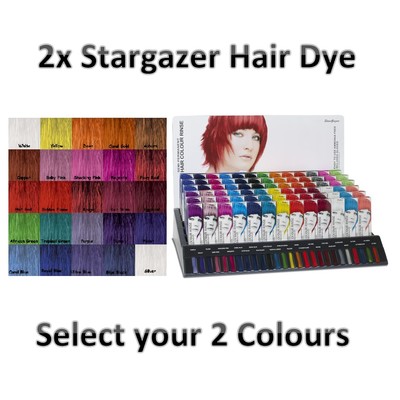 2x Stargazer Semi Permanent Hair Colour Dye - Choose Your Colour ...