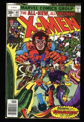X-Men #107 VF- 7.5 1st Full App Starjammers! Raza and Hepzibah! Marvel ...