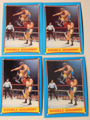 1987 Topps WWF Vintage Wrestling Card Lot of 4 #27 Double Whammy | eBay