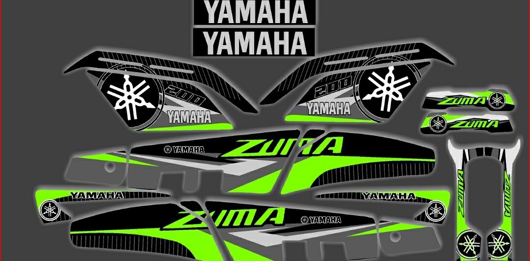 2022-2024 Yamaha Zuma Chuma Graphic Kit 200 Efi | Multicolor | Vinyl ...