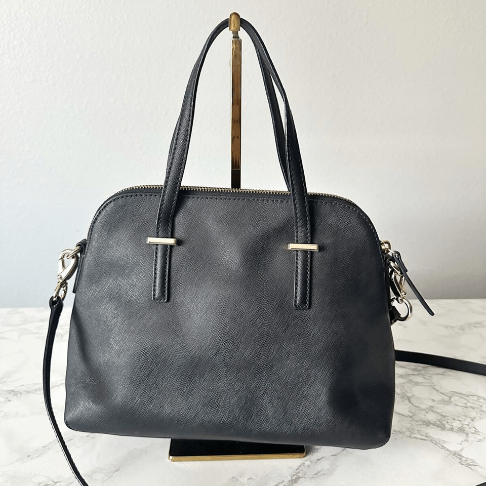 Kate Spade Cedar Street Maise Satchel Bag Black Saffiano Leather ...