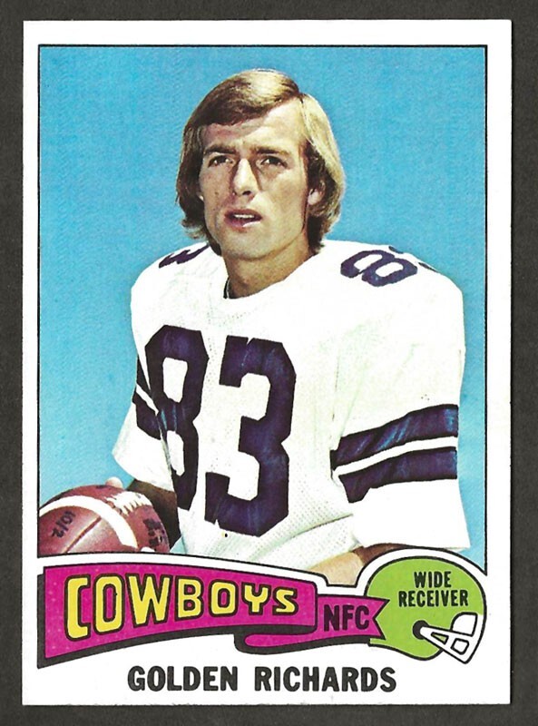 1975 Topps #464 GOLDEN RICHARDS Dallas Cowboys ROOKIE - NM to MT | eBay