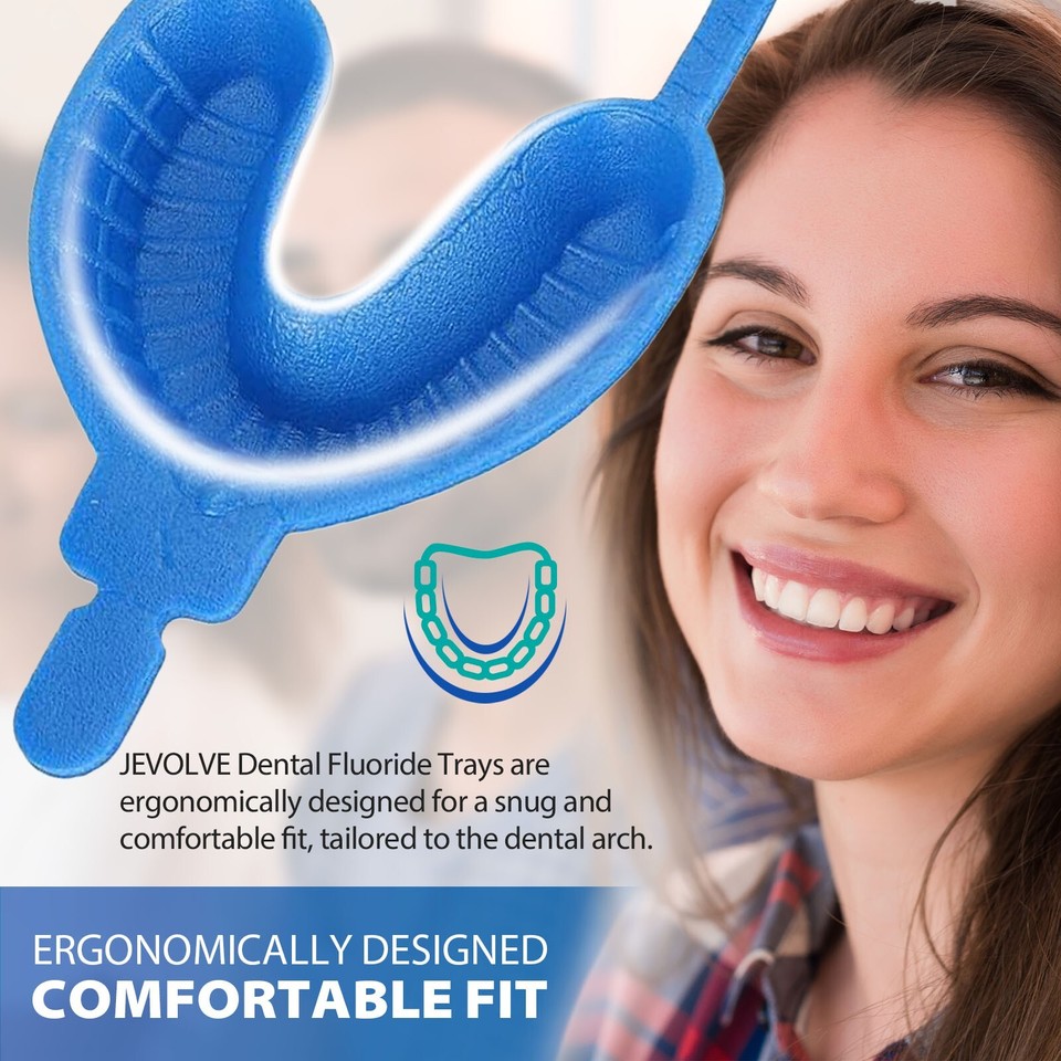 Disposable Dental Fluoride Trays Dual Arch Tray for Gel Foam S/M/L ...