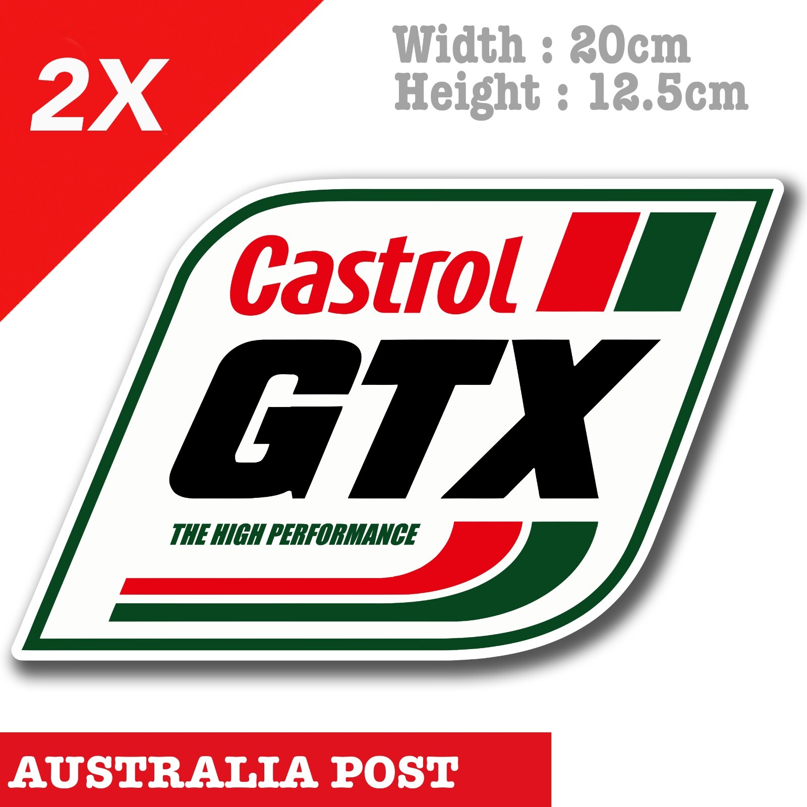 Castrol GTX High Performance Stickers | eBay