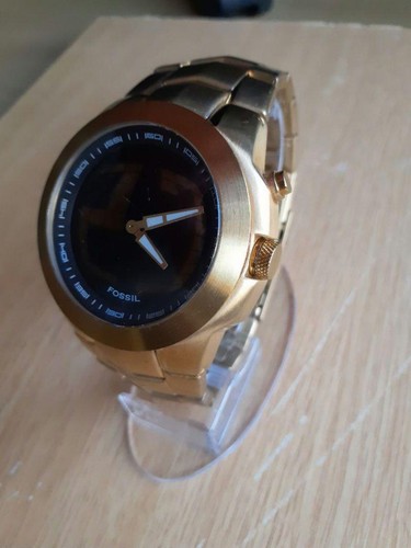 Fossil BG-2153 Big Tic Gold Watch 44mm Vintage Used Running Battery ...