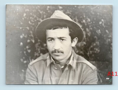 Photo Military USSR Vintage man Snapshot Soviet Handsome mustache gay ...