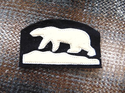 Rare WW1 US Army AEF North Russia Walking Polar Bear Patch 339th ...