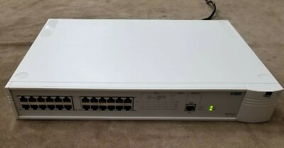 3Com SuperStack II 1000 - 24 Port Ethernet Switch 3C16900A w/ Power ...