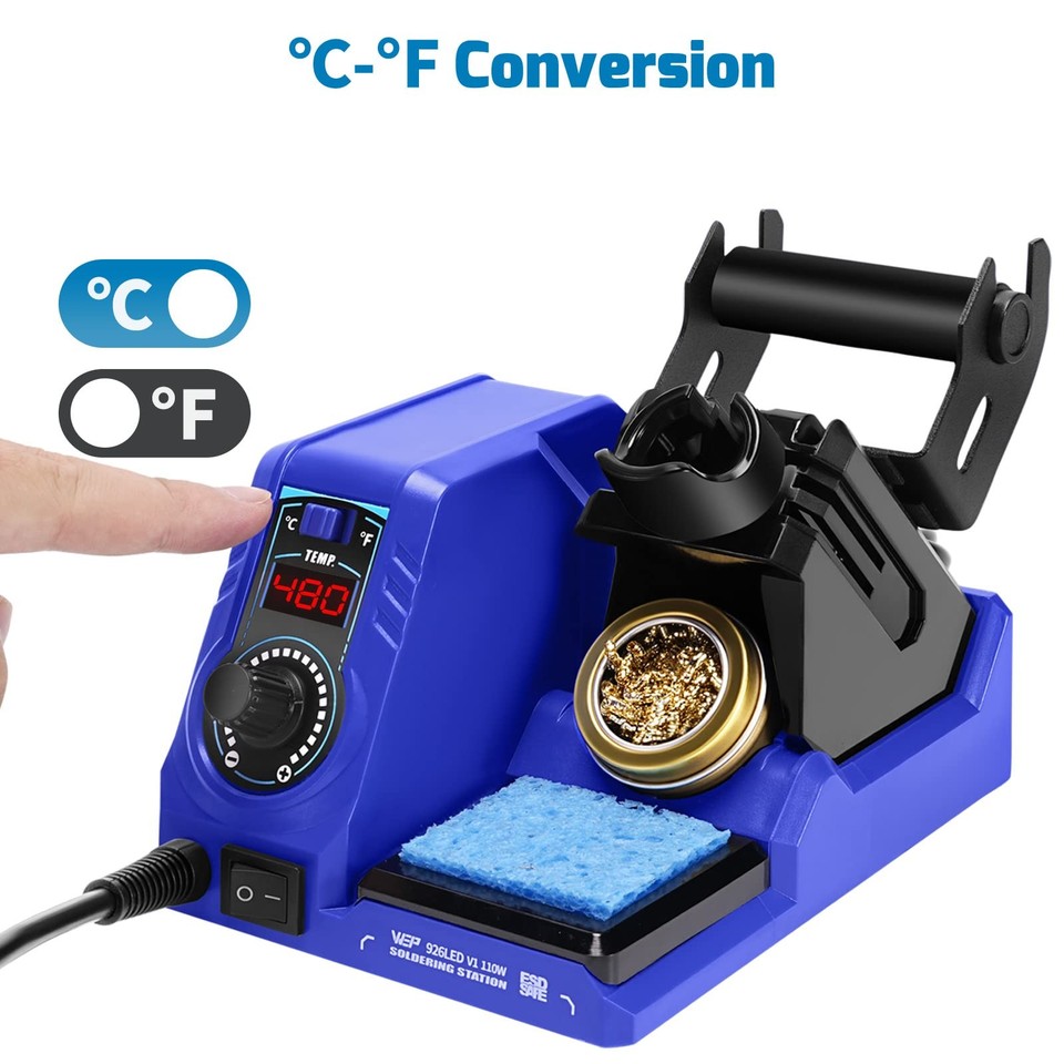 926LED V1 110W Soldering Iron Station Kit with Solder Wire, 5 Soldering ...