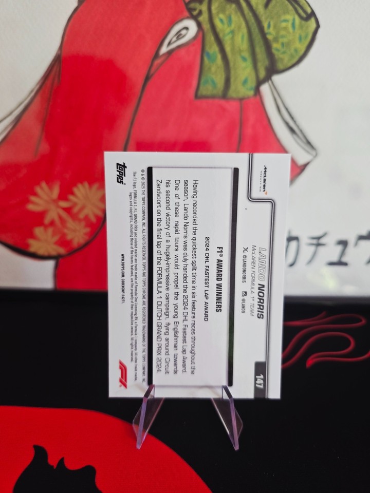 2025 Topps Chrome F1 Lando Norris #147 B&W Ray Wave | eBay