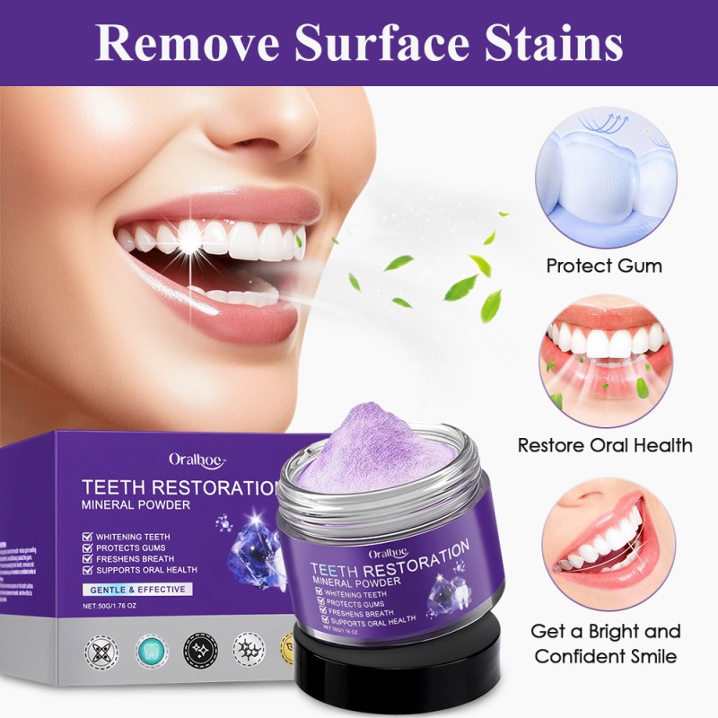 Mineral Powder for Tooth Restoration Teeth Whitening Natural Mineral ...