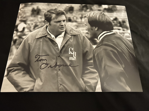 Nebraska Cornhuskers TOM OSBORNE Signed 8x10 Photo FOOTBALL AUTOGRAPH ...