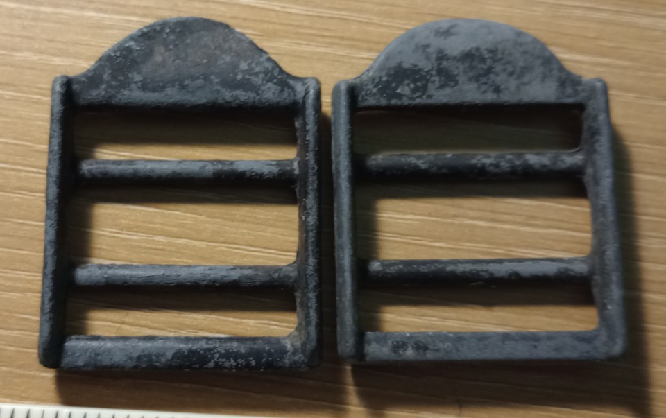WW2 ladder lock buckles, set of two, unusual design | eBay