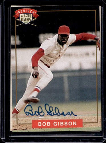 1994 Nabisco All-Star Legends Bob Gibson Auto Autograph #BG HOF Reds | eBay