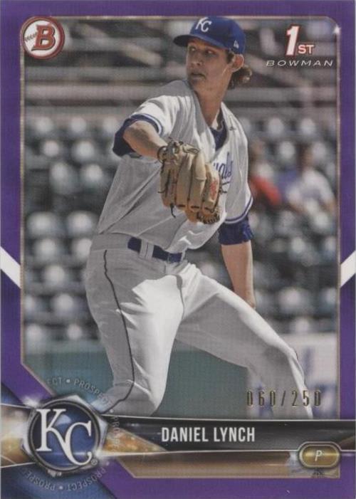 2018 Bowman Draft - Daniel Lynch #BD-142 Purple /250 (RC) for sale ...