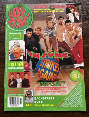 2000 December POP STAR! MAGAZINE JUSTIN TIMBERLAKE BRITNEY SPEARS ‘N ...