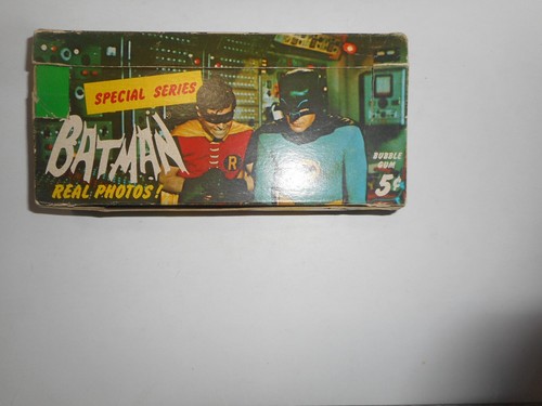 1966 RIDDLER BATMAN CARD PACK DISPLAY BOX TOPPS *RAREST OF ALL BATMAN ...