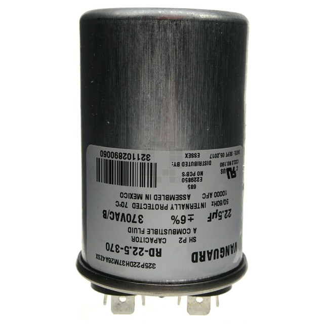 Vanguard RD-22.5-370 Electric Motor Run Capacitor 22.5uF 370VAC 50/60Hz ...