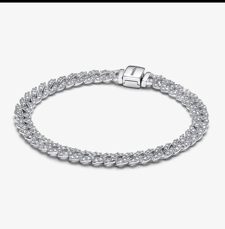 Pandora Timeless Pavé Chain Bracelet New Size Small 6.3 SOLD OUT | eBay