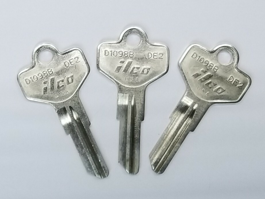 Dexter ilco brand key blanks, D1098B, DE2, locksmith, Set of 3 | eBay