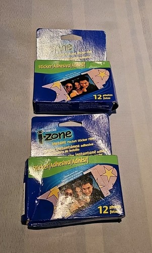 lot of 2 Polaroid I-Zone Instant Pocket Sticker Film 12 photos Exp 2001 ...