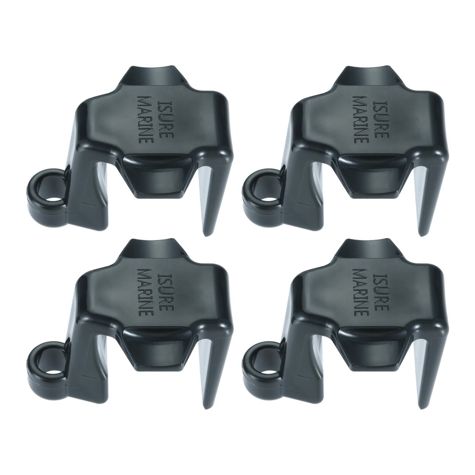 4Pcs Boat Fender Clips Pontoon Rail Mount Fender Bumper Hanger Rope ...