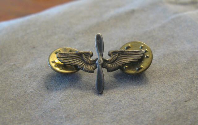 Vintage World War Two Sterling Silver US Army Corps Propeller & Wings ...