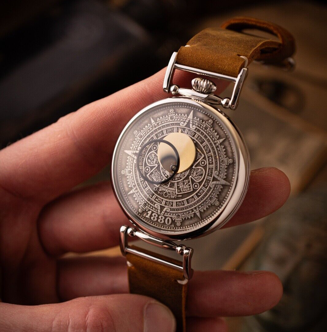Aztec calendar, MARRIAGE WATCH, 1980s Copernicus watc… - Gem